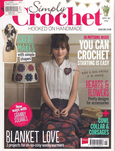 SIMPLY CROCHET MAGAZINE Issue 1 Summer Tops Bags Shawls Rugs Free ...