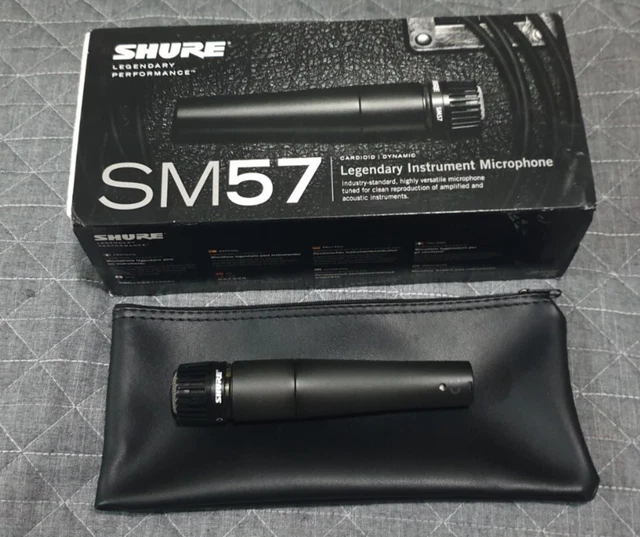 SHURE SM57 MICROPHONE Dynamic Instrument Mic Cardioid SM-57 EUR 65,94 ...