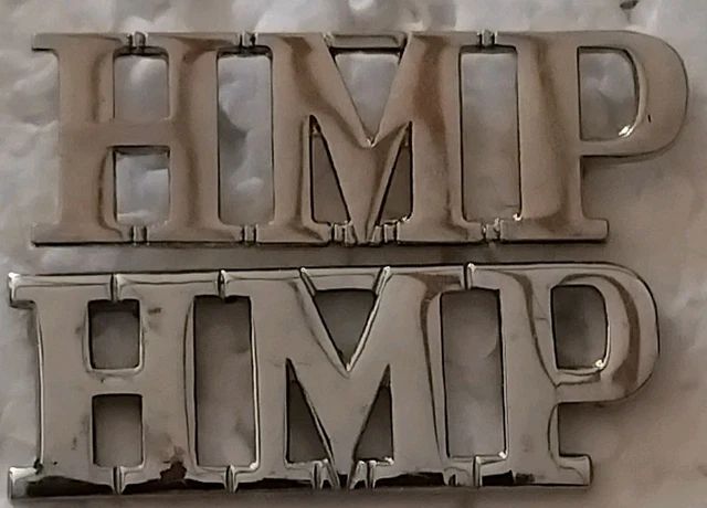 VINTAGE HMP HM Prison Service Hmp Shoulder Epaulette Badges £5.92 ...