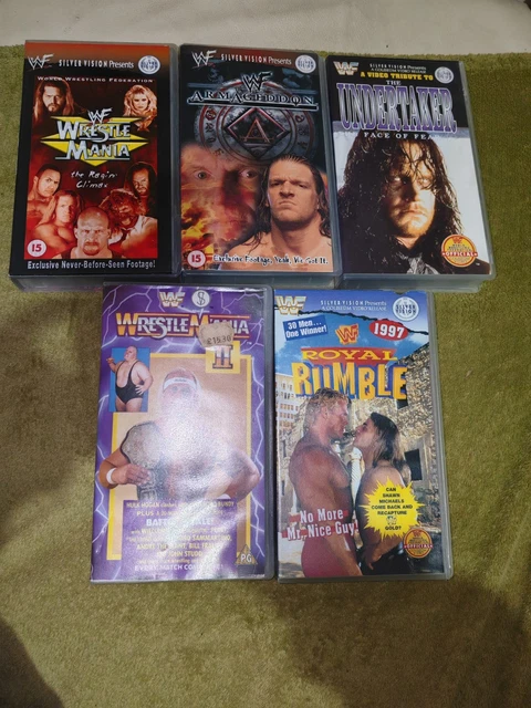 VINTAGE WWF, WORLD Wrestling Federation VHS Cassette Bundle X5(14) £41. ...
