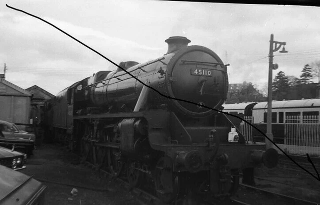 RAILWAY NEGATIVE STEAM Stanier Class 5 45110 Neg N0 21 £1.99 - PicClick UK
