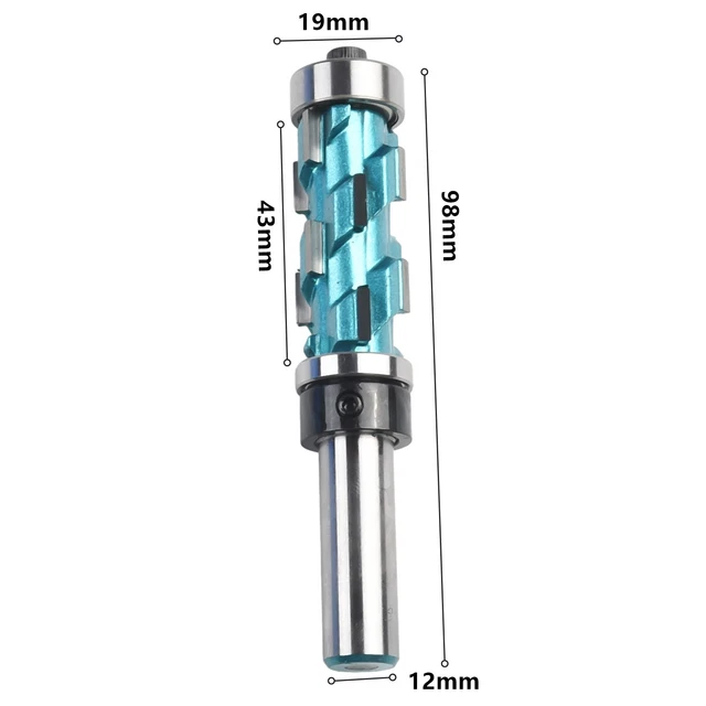 HIGH PERFORMANCE CARBIDE Spiral Double Bearing Router Bit for Precise ...