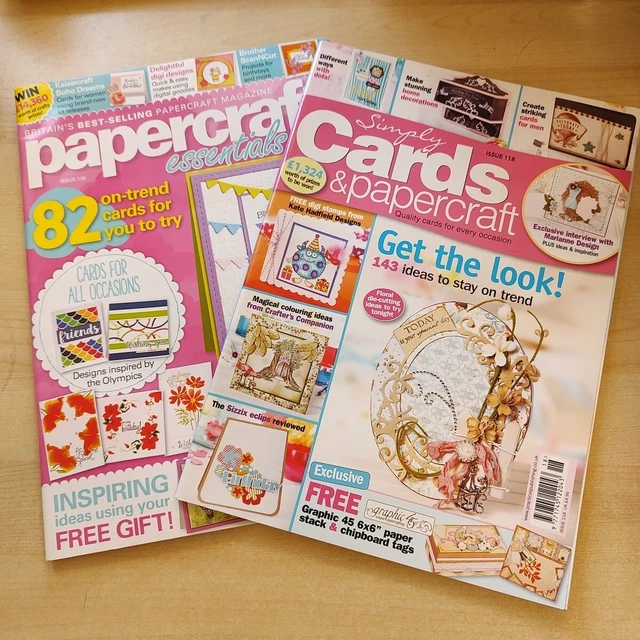 2 X CARD Making Magazines, Paper craft Essentials, Simply Cards ...