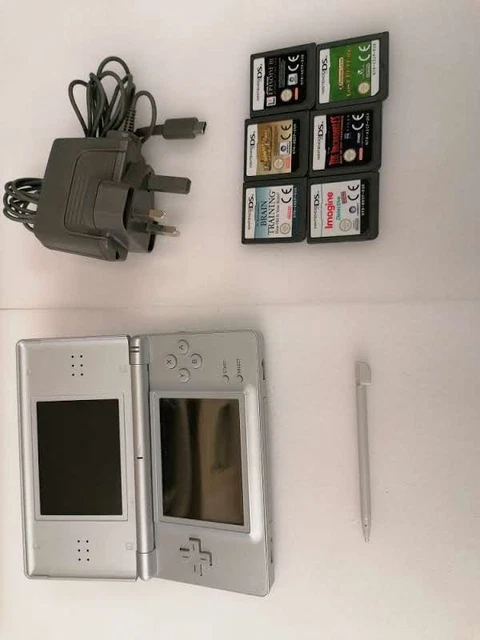 NINTENDO DS LITE USG-001 Handheld Game Console Stylus Charger Games ...