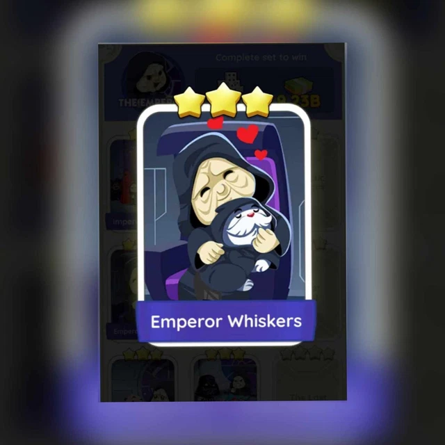 EMPEROR WHISKERS (🌟🌟🌟) (Set 12) Monopo_ly-go Stickers ( STAR WARS ALBUM ...