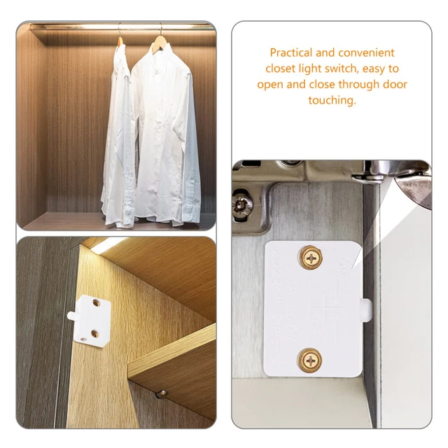 4 COUNT DOOR Activated Light Power Switch Button Closet Lamp £20.39 ...