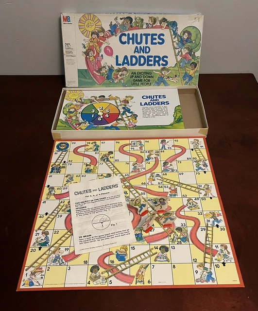Vintage Original Chutes And Ladders Board Game Milton Bradley Hot Sex Picture