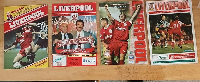 4 X LIVERPOOL FC Programmes £4.00 - PicClick UK