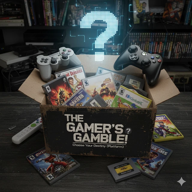 THE GAMER'S GAMBLE! 🎲 Pick Your Platform! Mystery Video Game Box! FREE ...