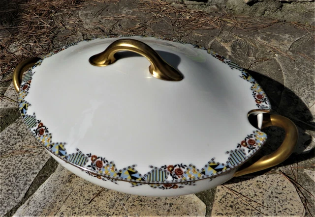 ANCIEN LEGUMIER EN Porcelaine De Limoges Signature Rh (Robert Haviland ...