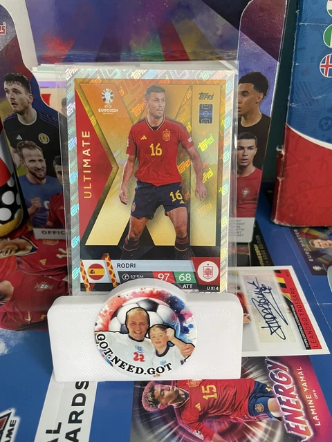 TOPPS MATCH ATTAX UEFA EURO 2024 Rodri Ultimate XI Card U XI 4 £1.50 ...