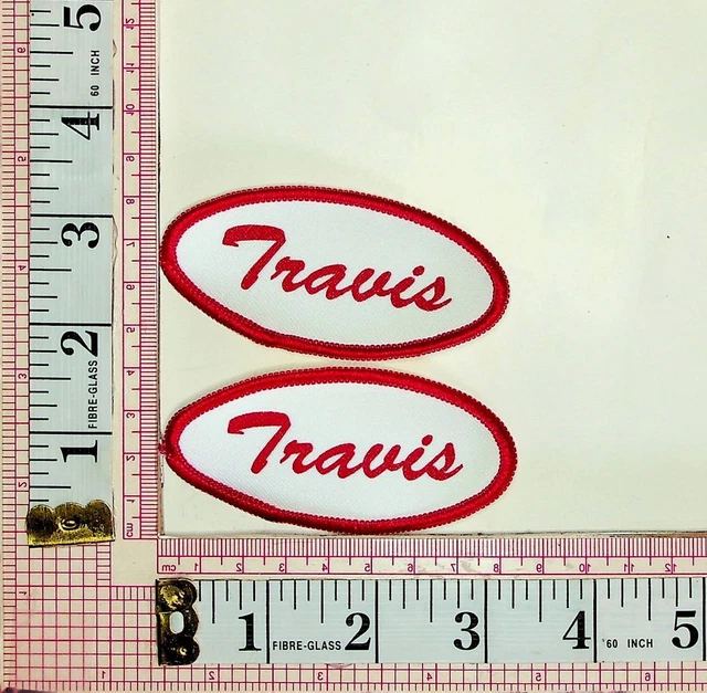 TRAVIS NAME UNIFORM Jacket Vest Hat Patch Crest Badge Logo Lot Of 2 $6. ...