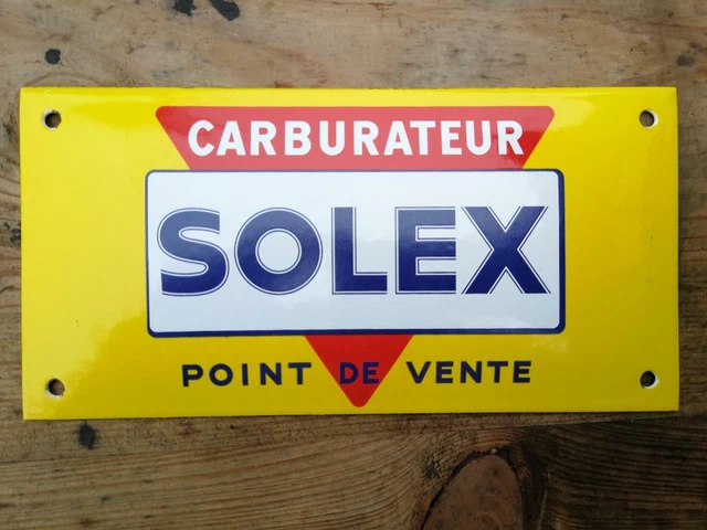 SOLEX ENAMEL SIGN no Weber Dellorto Carburetor Enamel Plate £50.47 ...