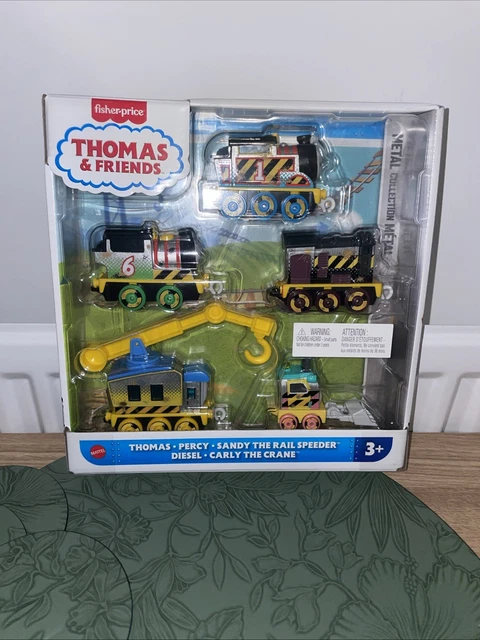 THOMAS & FRIENDS Diecast Vehicle Set Construction Crew 5 Push-Along Toy ...