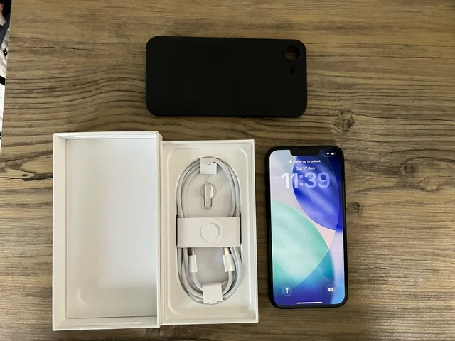 APPLE IPHONE 16E 128GB Black Unlocked Smartphone with 100% Battery ...