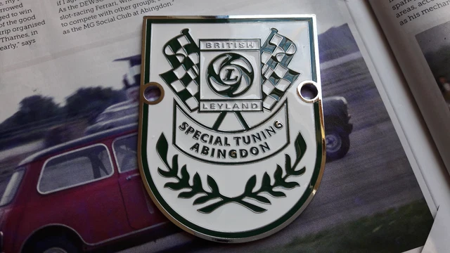 MINI COOPER CLASSIC Enameled Leyland Special Tuning Grill Badge Mpi Bmc ...