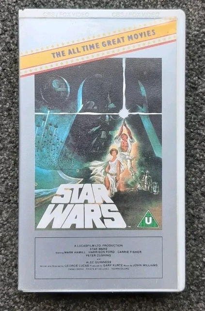 STAR WARS VHS - CBS Fox Silver 1987 UK PAL Video Classic George Lucas ...
