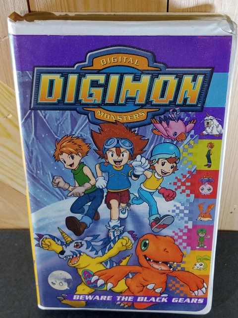 DIGIMON VHS MOVIE Beware The Black Gears Video Tape Clam Shell Case ...