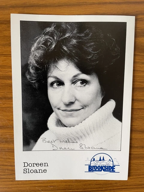 RARE VINTAGE BROOKSIDE Promotional Cast Card / Postcard. Doreen Sloane ...