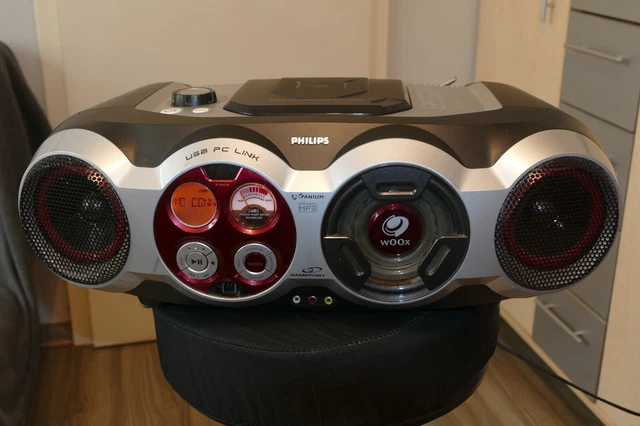 PHILIPS AZ 2558 MP3-CD Soundmachine Ghetto Blaster USB EUR 22,00 ...
