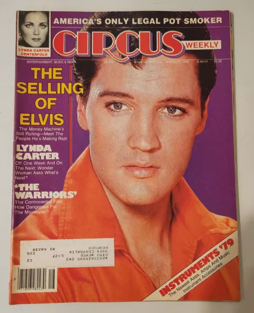 CIRCUS MAGAZINE-MAR 1979-ELVIS Presley-Paul Stanley Ad-Lynda Carter ...