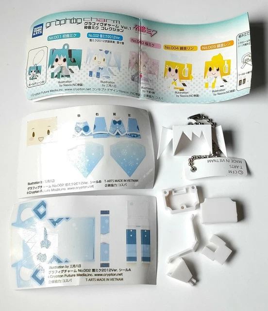 PORTACHIAVI MASCOTTE SNOW Hatsune Miku Vocaloid Graphig 2012 Tomy dal ...