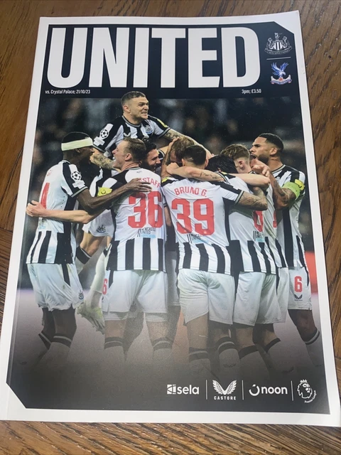 NEWCASTLE UNITED V Crystal Palace 23/24 Season Premier League Match Day ...