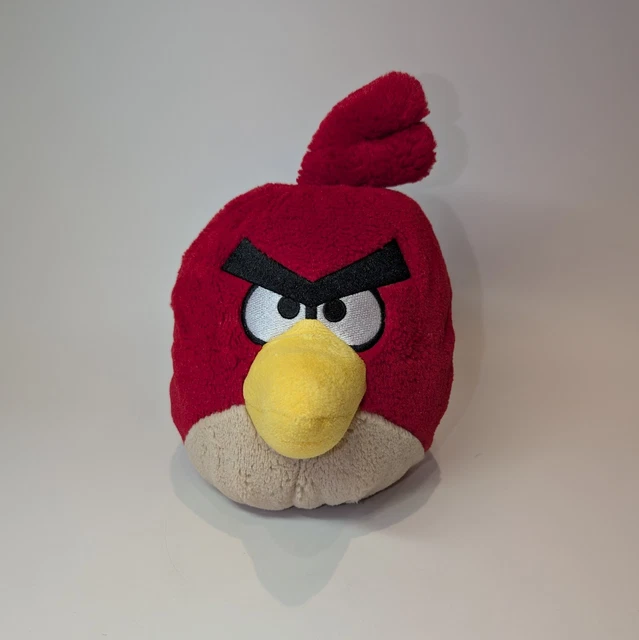 ANGRY BIRDS RED Bird Plush Commonwealth Toy 2010 Rovio Classic Vintage ...