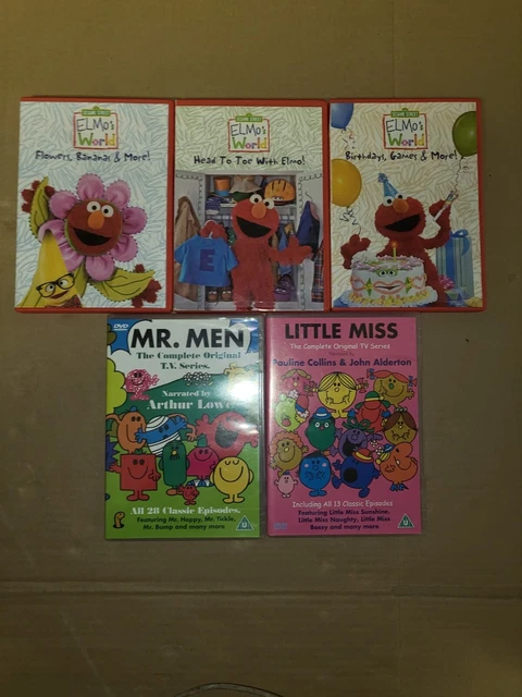 CHILDRENS TELEVISION 5 DVD Bundle: Sesame Street, Mr Men & Little Miss ...