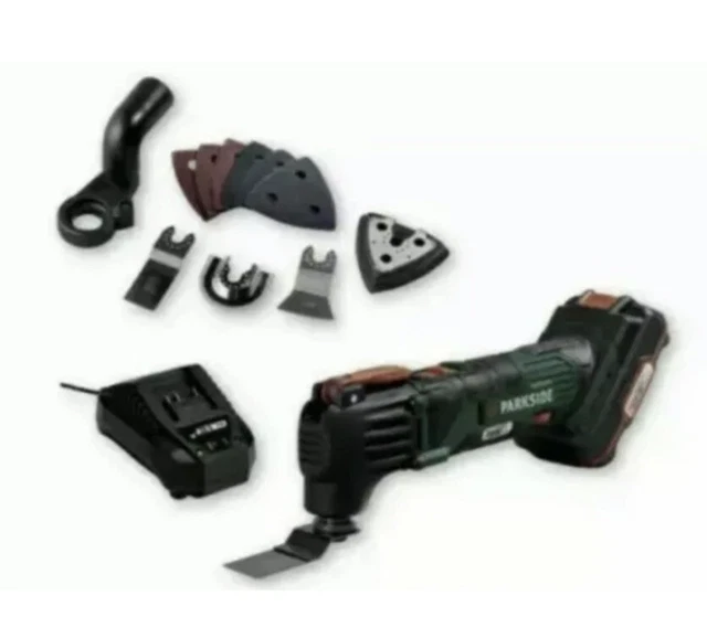 PARKSIDE CORDLESS MULTI-PURPOSE Tool 20V With 20v 2Ah Battery And ...