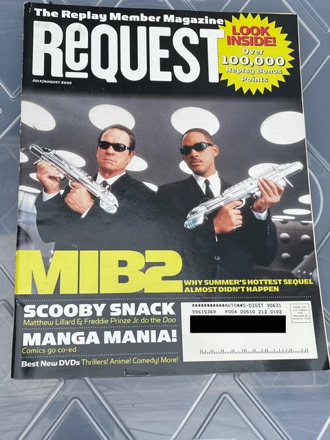 REQUEST REPLAY MAGAZINE July/Aug 2002 Music MIB2 Indie Rock Movies ...