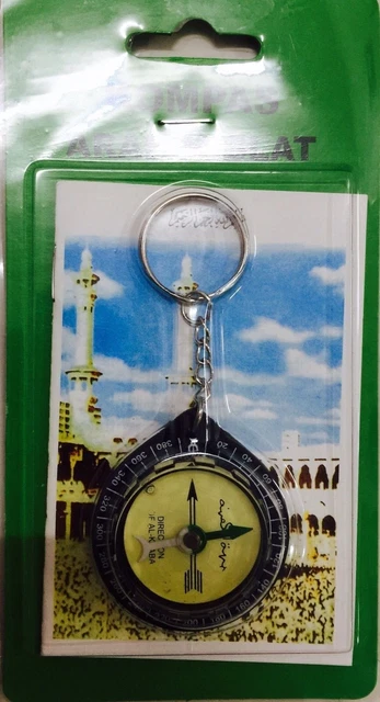 KEY RING CHAIN Prayer Salah Compass Muslim Islam Nimaz Makkah gift ...