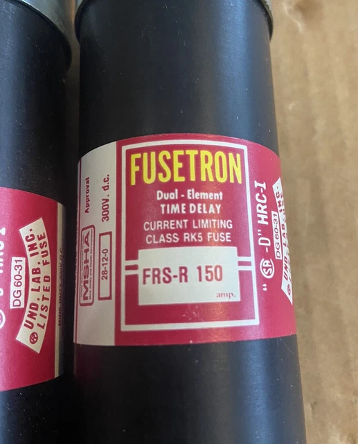 (LOT OF 3) Fusetron FRS-R-150 Fuse 150 Amp Class RK5 Dual-Element ...