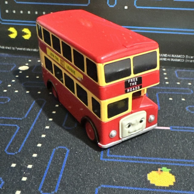 THOMAS THE TANK Engine Tomy Bulgy Bus, Motorised Vintage Red 1995 ...