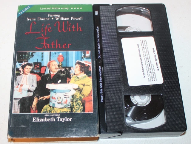 LIFE WITH FATHER (VHS, 1947) William Powell, Irene Dunne, Elizabeth ...
