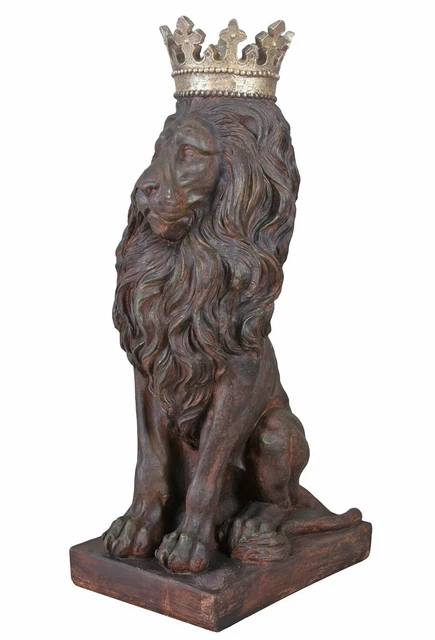 LÖWENSKULPTUR RENAISSANCE LION Gate Guard Animal Löwenfigur 92cm ...