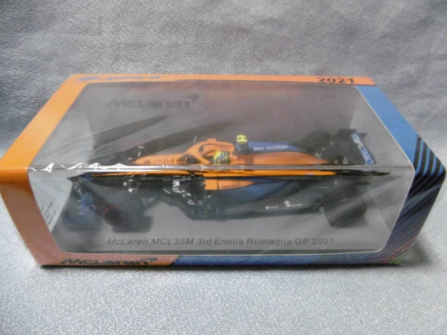 NEW SPARK 1/43 McLaren MCL 35M 3rd Emilia Romagna GP 2021 #4 Lando ...