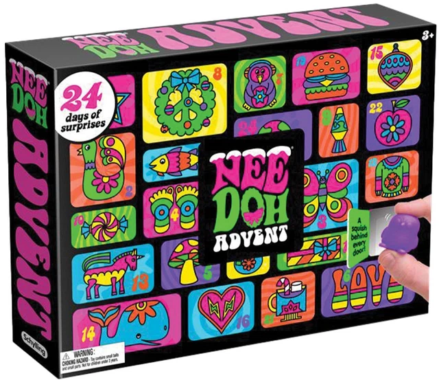 THE GROOVY GLOB 2025 Squishmas NeeDoh Advent Calendar [24 Surprises ...