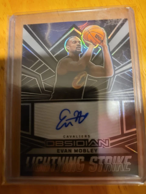 2022-23 PANINI OBSIDIAN Lightning Strike Signatures Evan Mobley #/99 ...