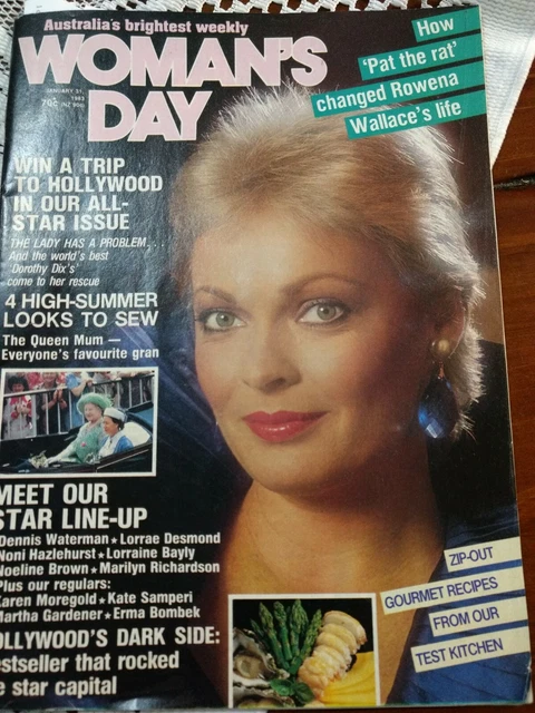1983 WOMANS DAY Magazine ~Goldie Hawn~Dustin Hoffman~Rowena Wallace ...