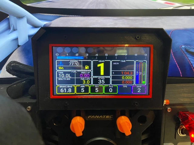 DASHBOARD SIMILATORE SIMRACING PC XBOX PLAYSTATION FANATEC EUR 160,00 ...