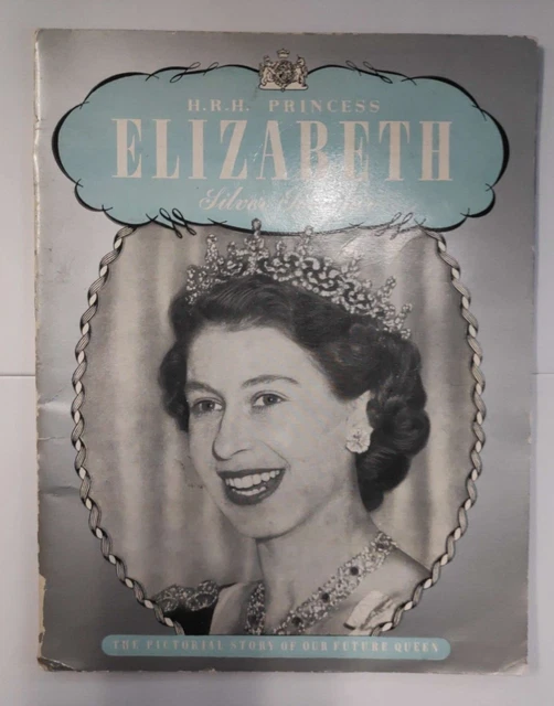 H.R.H. PRINCESS ELIZABETH Silver Souvenir Pictorial Story Book Future ...
