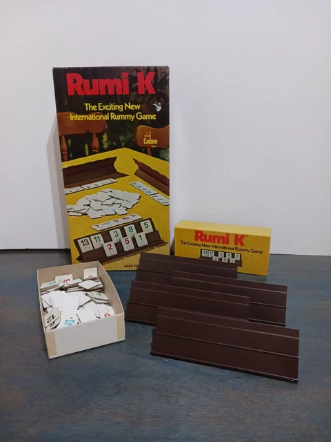 VINTAGE RUMI K Board Game 1977 Cadaco International Rummy Cube Game ...