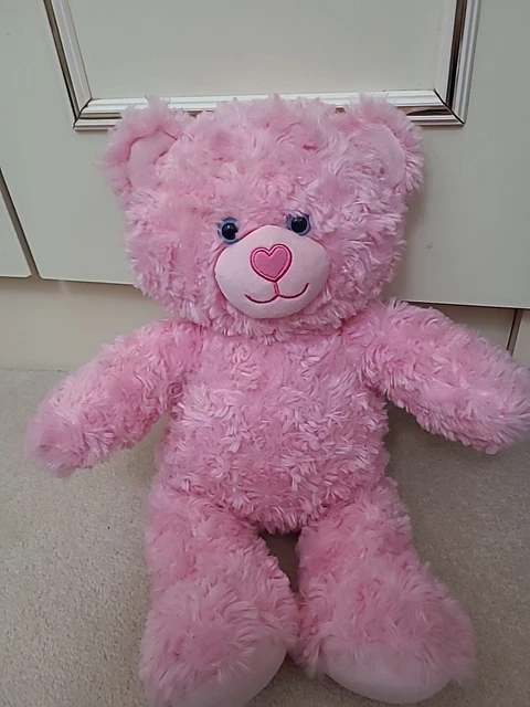 BUILD A BEAR Disney Pink Princess Sparkle Bear Plush Soft Toy Teddy ...