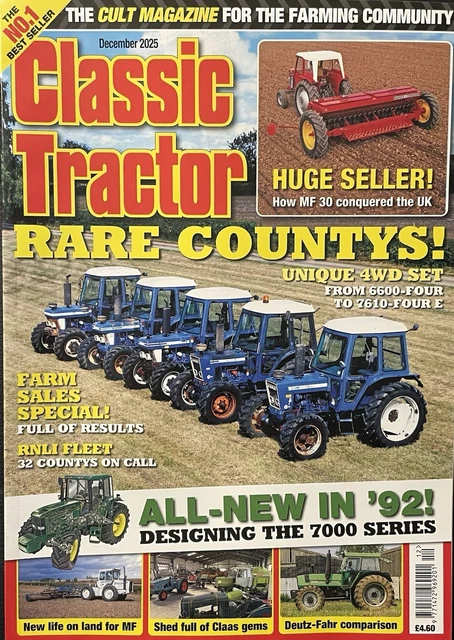 CLASSIC TRACTOR MAGAZINE Issue December 2025 £9.26 - PicClick UK