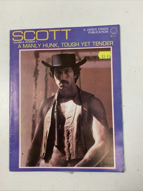 SCOTT VINTAGE GAY Magazine Vol.4 No. 3 A Janus Studios Rare! £59.99 ...