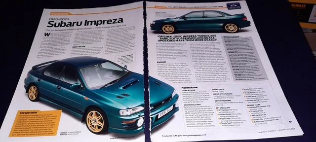 SUBARU IMPREZA BUYING guide reg R551VAU Turbo WRX STI PI 22B £3.83 ...