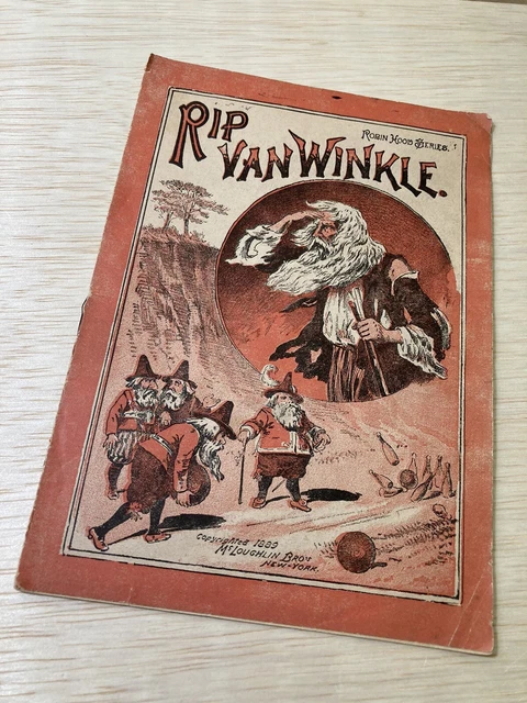 ANTIQUE ROBIN HOOD Series Rip Van Winkle Booklet 1889 McLoughlin Bros ...