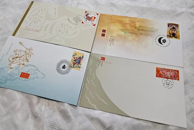 CANADA POST FIRST Day Covers 2004/2007/2002/2006 Lunar New year. $9.99 ...