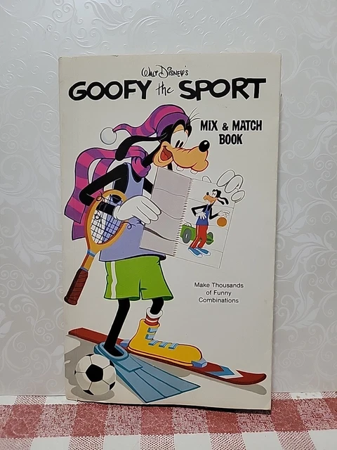GOOFY THE SPORT Mix and Match Book Vintage Walt Disney Book 1979 £7.79 ...
